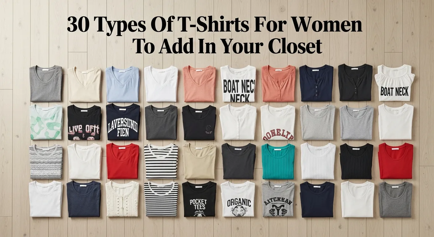 30 Types of T-Shirts for Women to Elevate Your Style